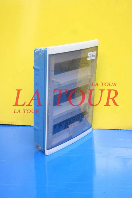 COFFRET ELECTRIQUE ENCASTRE 39 MODULES PORTE FUME INGELEC (2739/E) BL