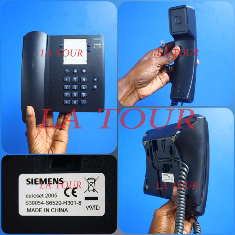 TELEPHONE FILIAIRE DE BUREAU (EUROSET2005) SIEMENS NOIR