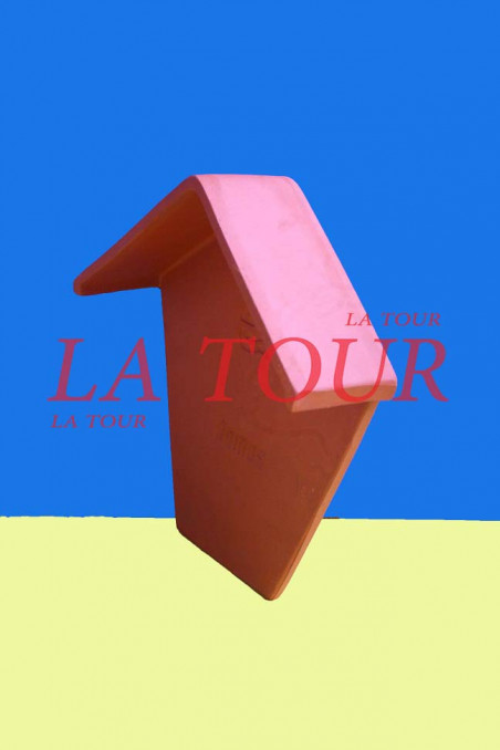 FAITIERE EN ARGILE NATURELLE FRONTON TRIANGULAIRE ROUGE