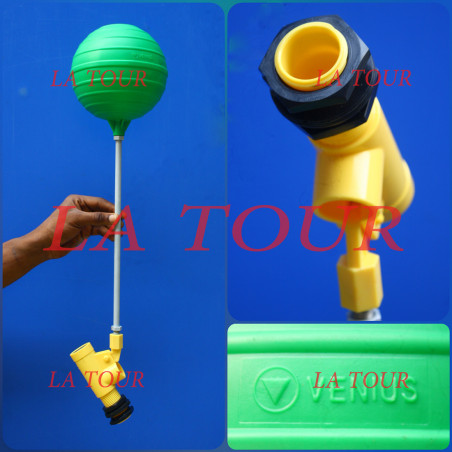 ROBINET FLOTTEUR TANK (CITERNE) 20/27 (3/4) 25MM VENUS JAUNE