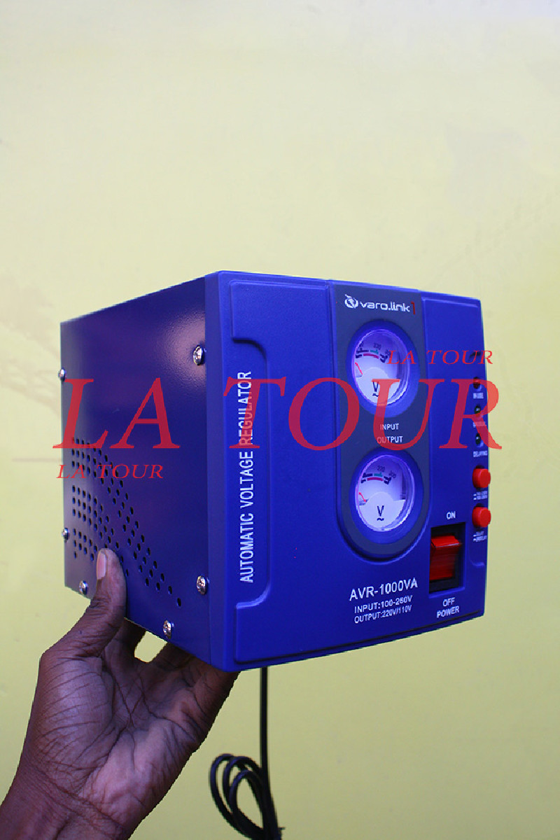 REGULATEUR DE TENSION 1000VA AUTOMATIQUE A AIGUILLE VARO LINK BLEU