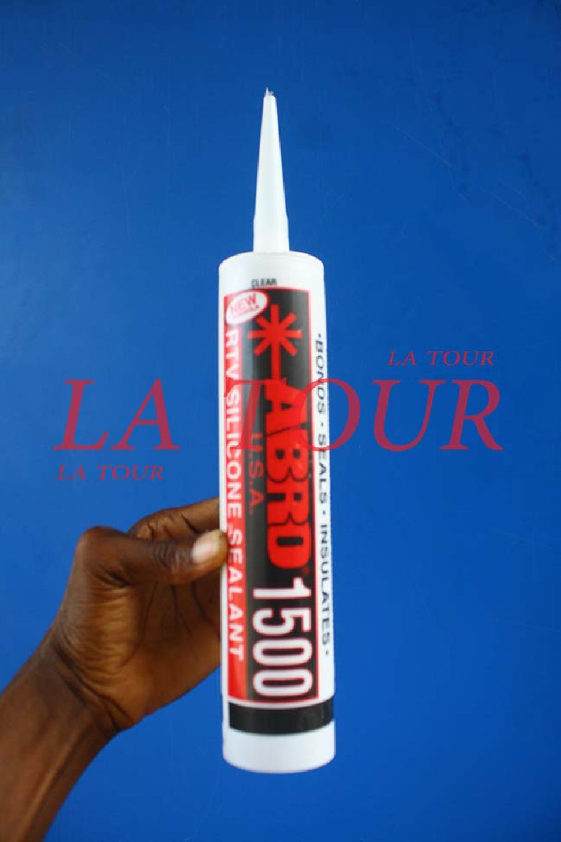 SILICONE MASTIC EN TUBE 310ML ABRO 1500 TRANSPARENT