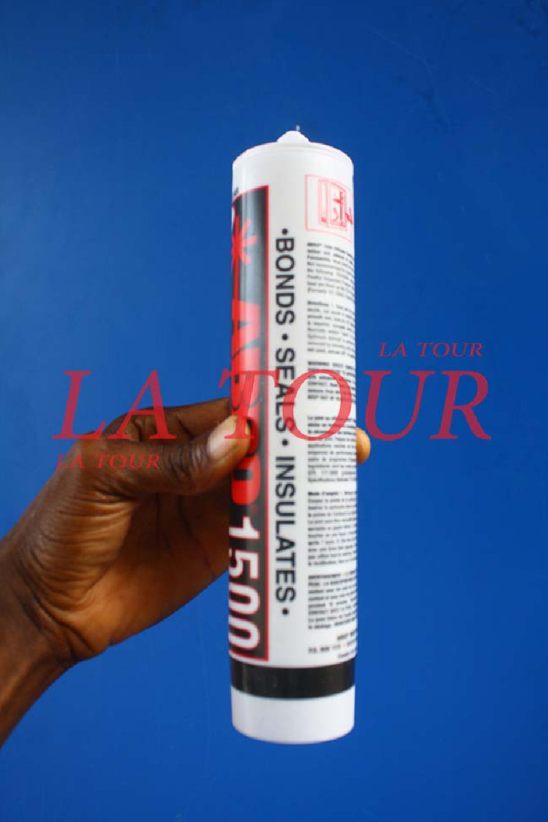 SILICONE MASTIC EN TUBE 310ML ABRO 1500 TRANSPARENT