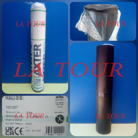 MEMBRANE BITUMINEUSE 2MM (1x10)ML AVE ALU (120100T) PAXA 30SBS ETANCH