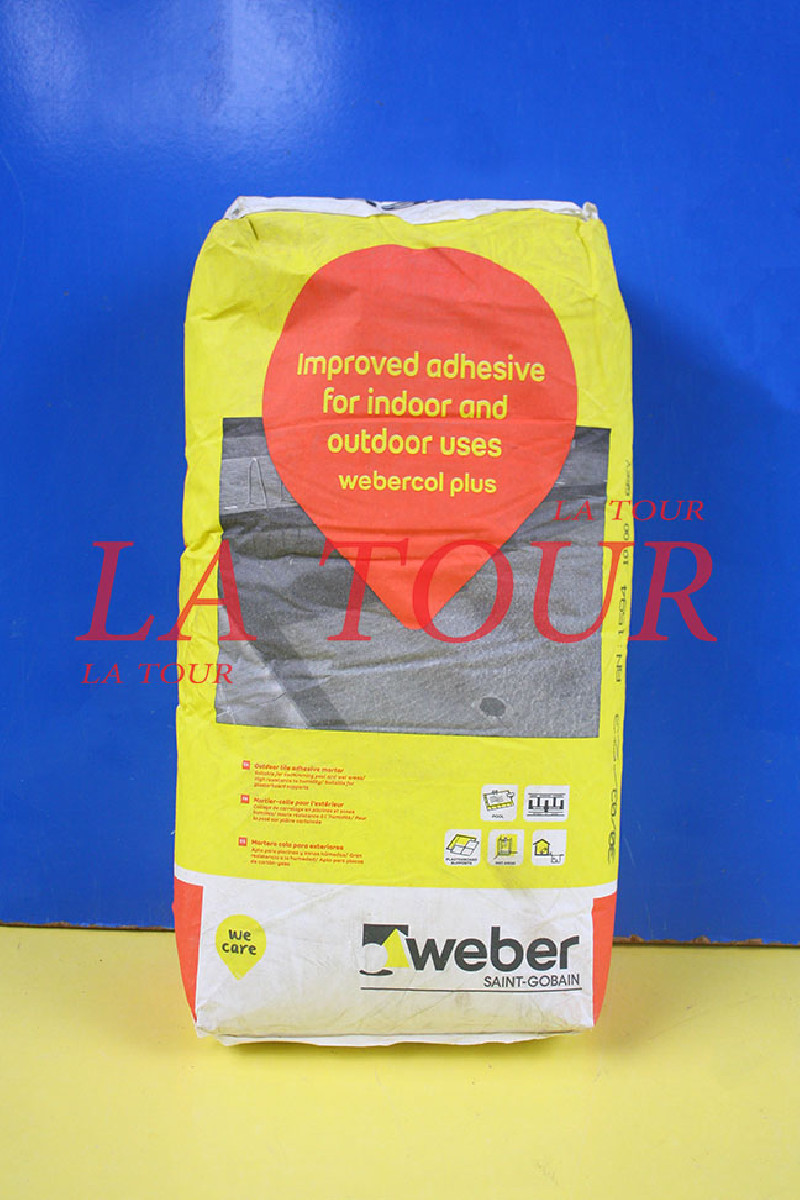 CIMENT COLLE 20KG REF.(WEBERCOL PLUS) WEBER GRIS