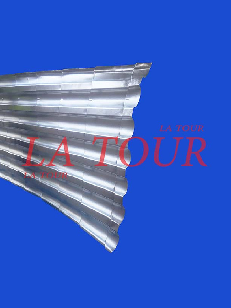 BAC ALU GRANDE ONDULATION TUILE FORM COPPO 01,00x1,10ML LAQUE BLEU