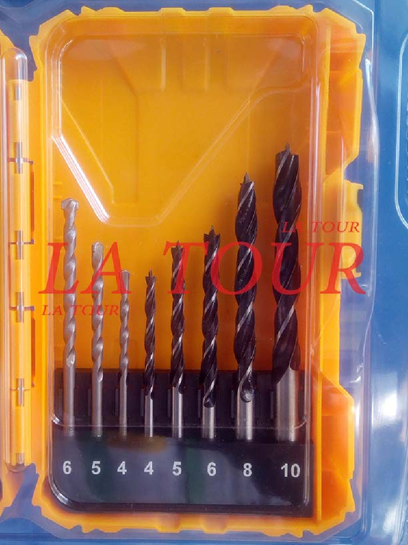 JEU DE MECHES PERCEUSE (BETON,ACIER,BOIS) 16PCS REF(AKDL11601) INGCO