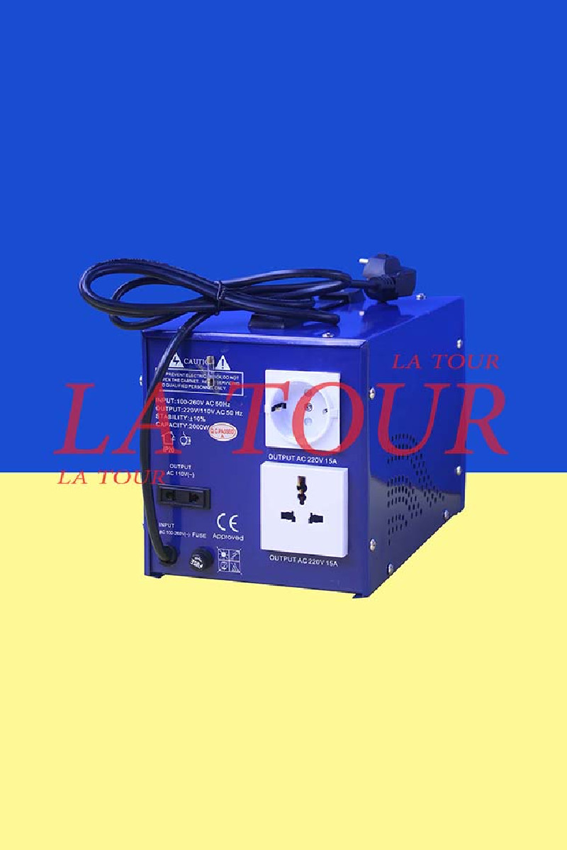 REGULATEUR DE TENSION 2000VA AUTOMATIQUE (AVR-2000VA) VAROLINK BLEU