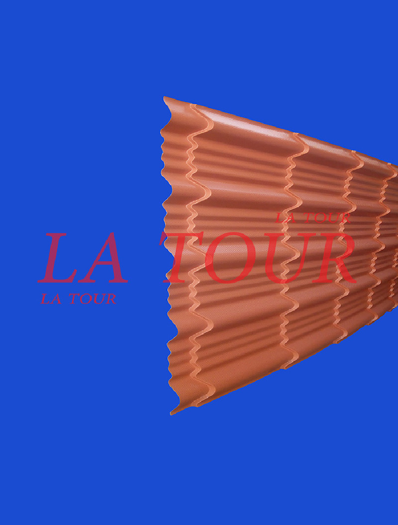 BAC ALU PETITE ONDULATION TUILE FORM (5/10) 01,00x0,88ML ORANGE