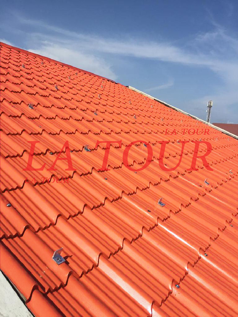 BAC ALU PETITE ONDULATION TUILE FORM (7/10) 01,00x0,88ML ORANGE