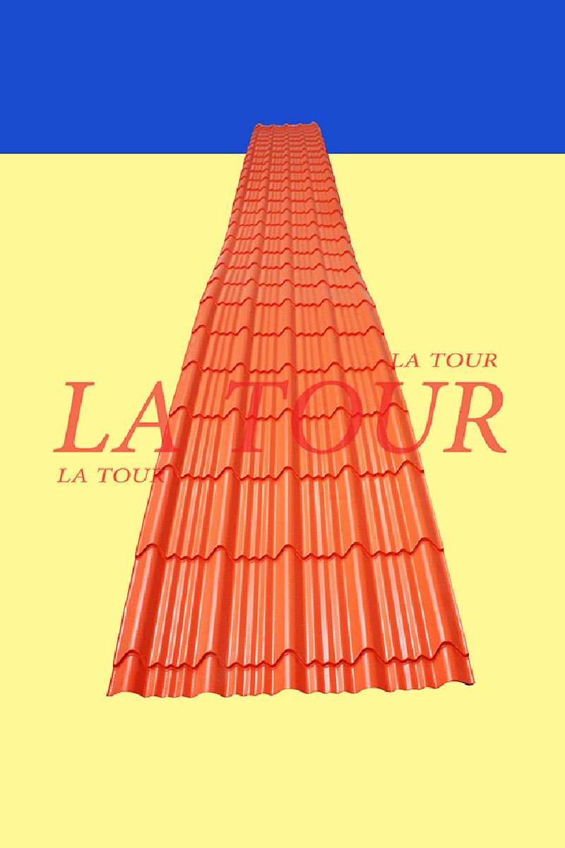 BAC ALU PETITE ONDULATION TUILE FORM (7/10) 01,00x0,88ML ORANGE