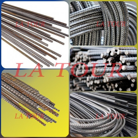 FER A BETON Ø 10MM TORD 12ML 4HYB (135 BARRES/TONNE) CHANTIER
