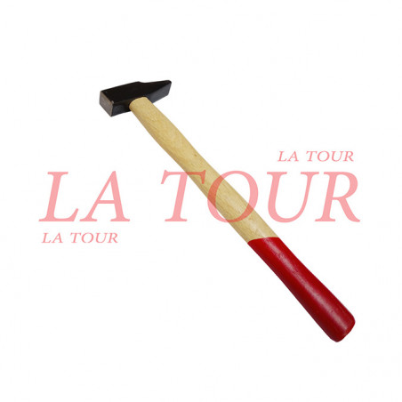 MARTEAU RIVOIR 270G MANCHE EN BOIS PEINT Ø 20MM REF.(10520) JAUNE/ROUGE